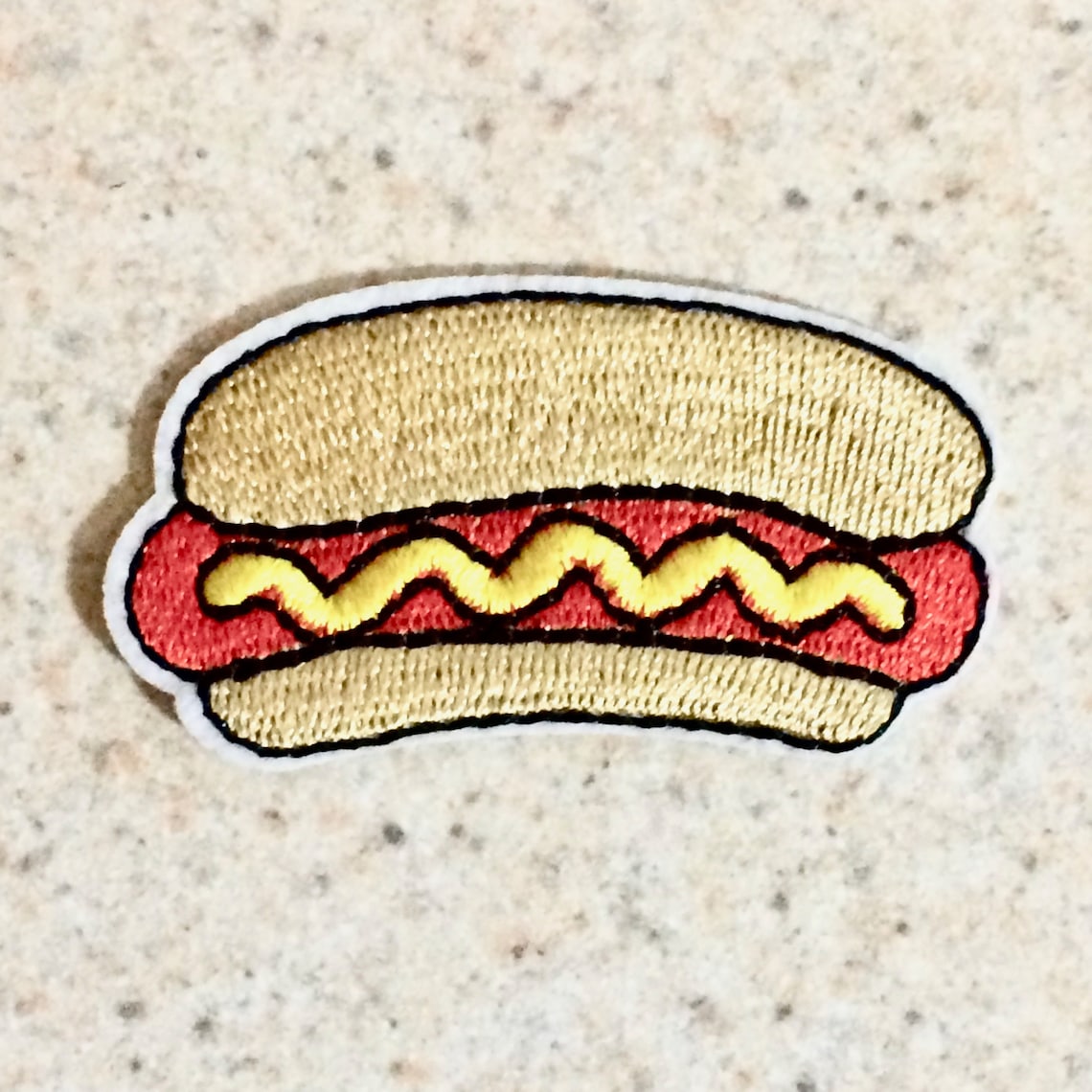 HOT DOG Embroidered Iron Sew on PATCH Heat Adhesive Pop | Etsy