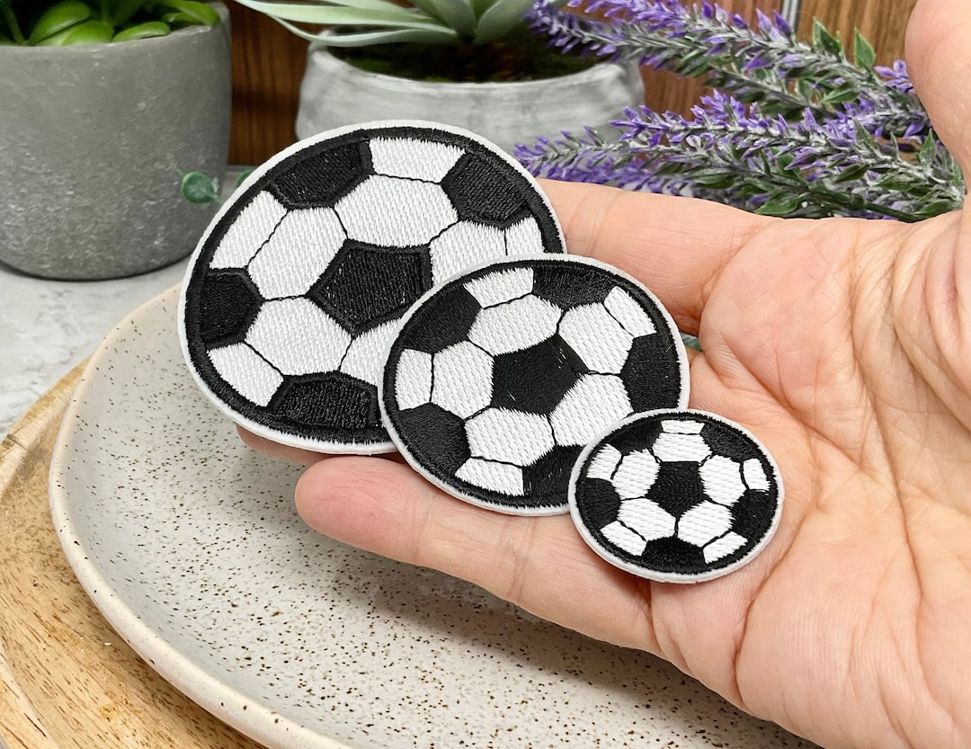 SOCCER BALL Embroidered IRON on Patch Sport Soccer Ball Football ...