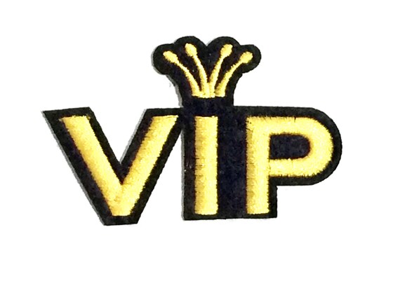 VIP Embroidered IRON on Sew on PATCH Lettering Citation | Etsy