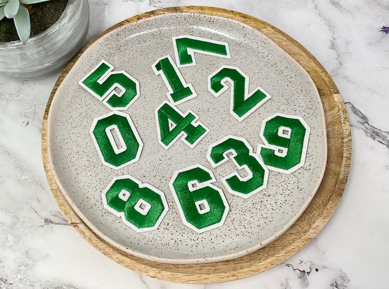 NUMBERS Iron On, Numbers Sewing, Personalization Clothe, Sport Numbers ...