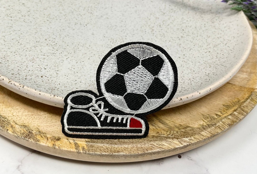 Embroidered IRON ON PATCH Sport Soccer Ball Baseball Football ...