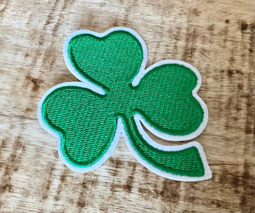 CLOVER Embroidered Iron on Sew on Patch Patches Clover Heat - Etsy