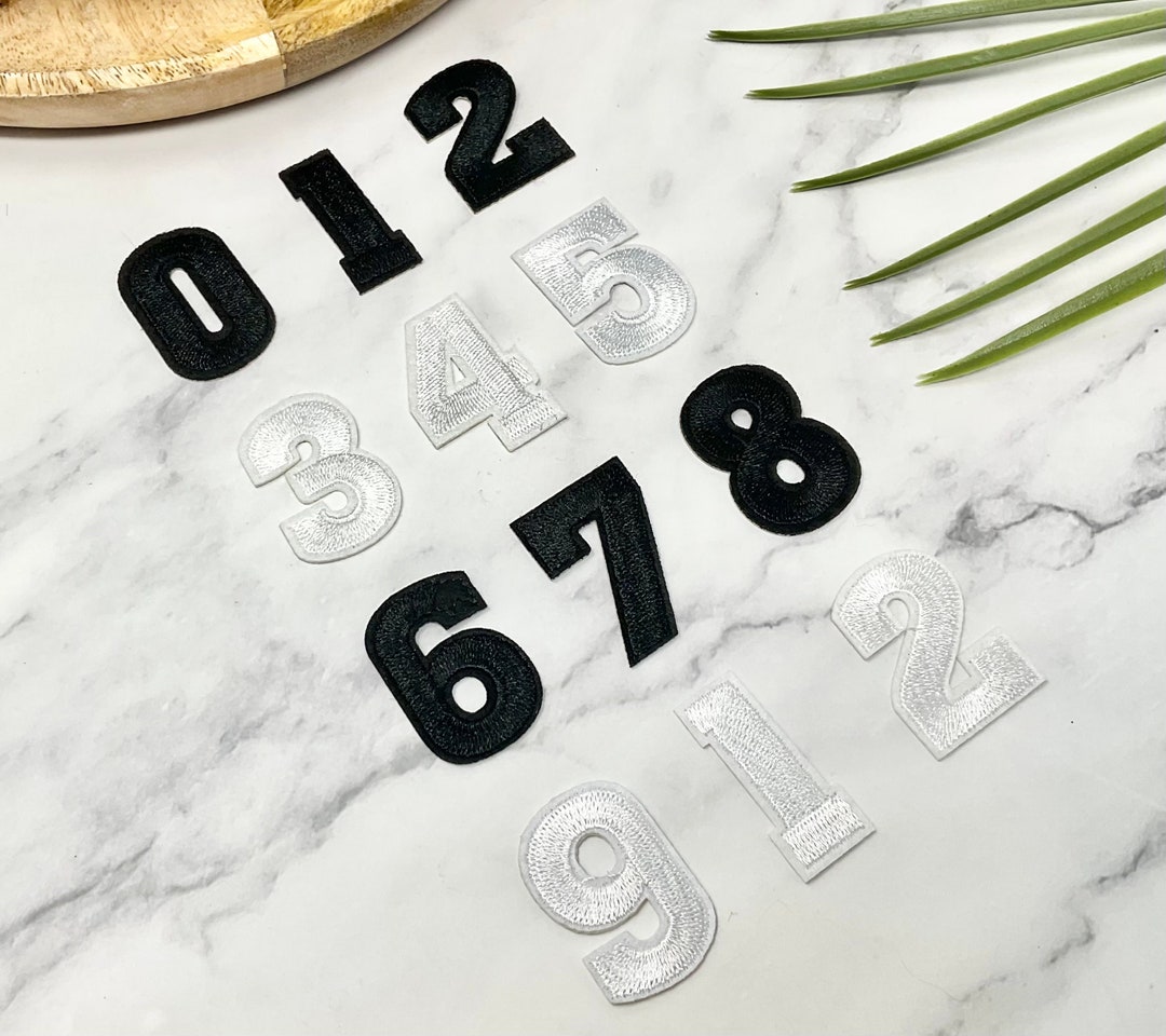 NUMBERS Iron On, Numbers Sewing, Personalization Clothe, High Quality ...