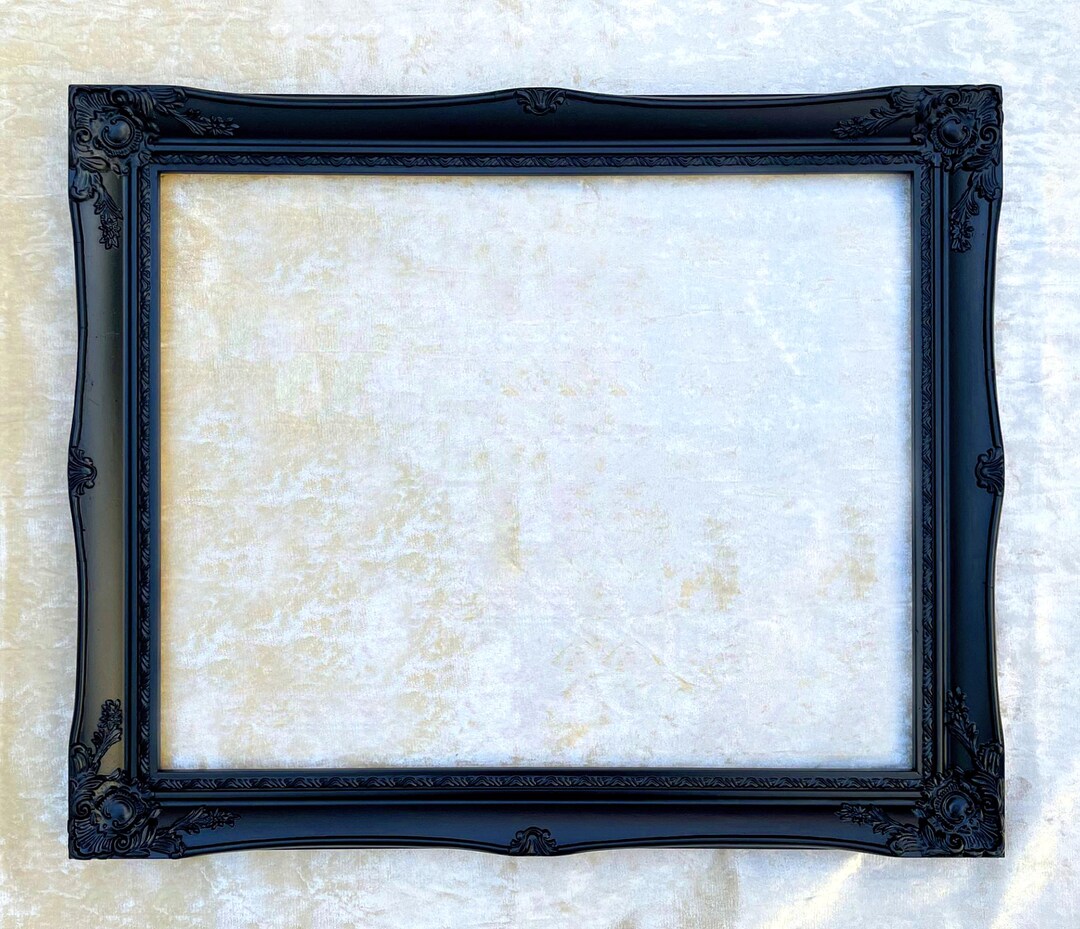 Fine Black Ornate Rococo Gilt Gesso Gallery Frame - Etsy