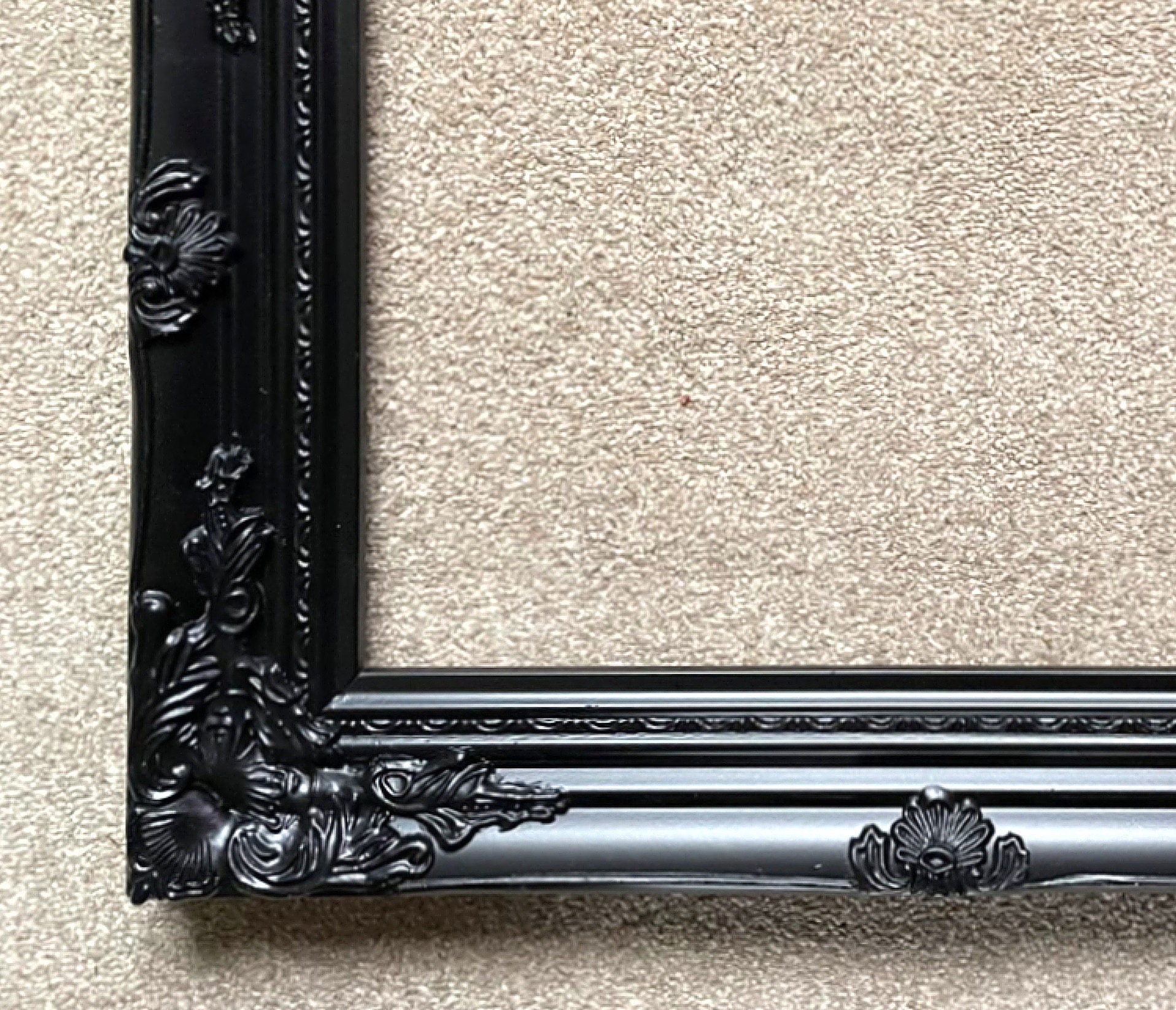 Stunning Ornate Rococo Ebonised Black Gesso Gallery Frame - Etsy
