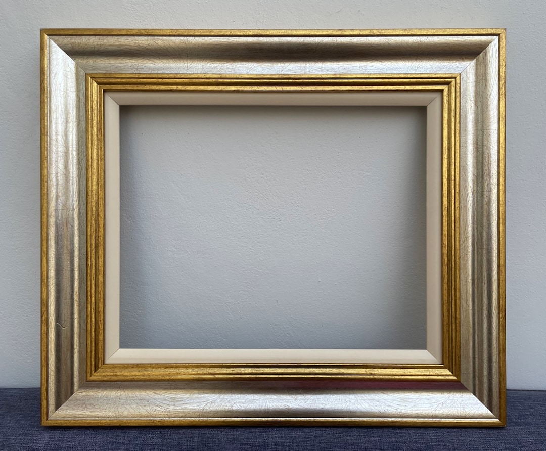 Exquisite Gold & Silver Gilt Wood and Gesso Gallery Frame - Etsy