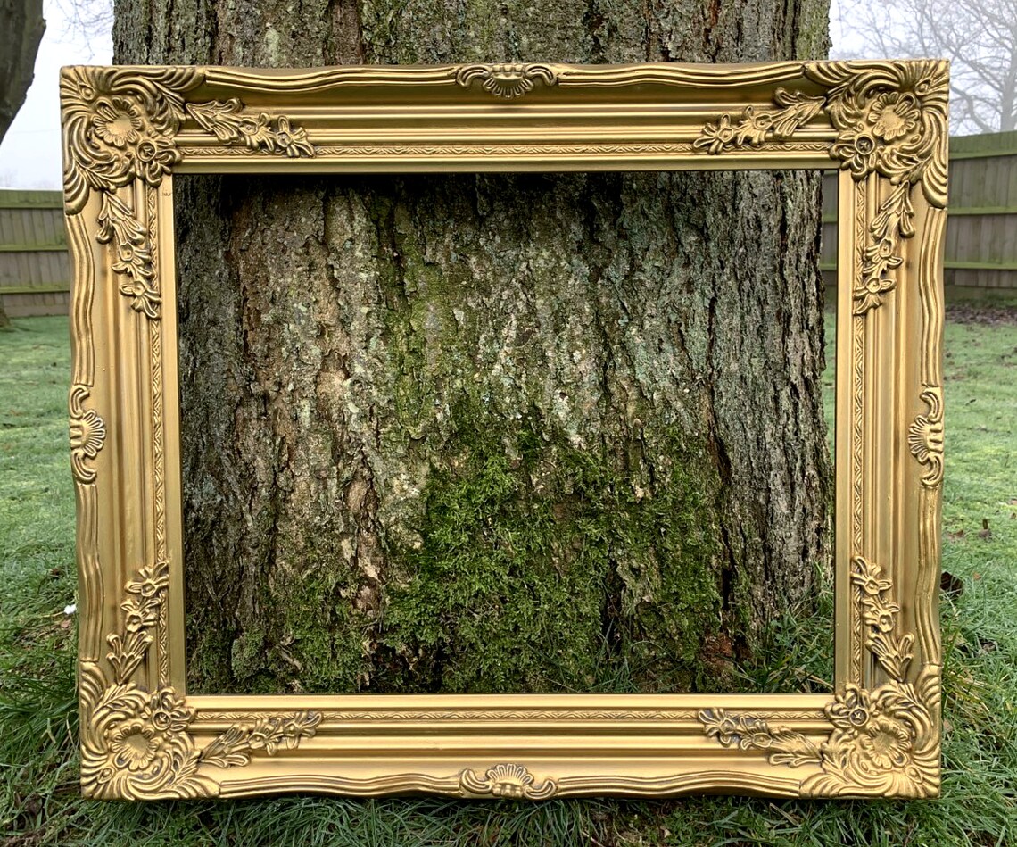 Fine Ornate Gilt Wood And Plaster Rococo Frame Etsy