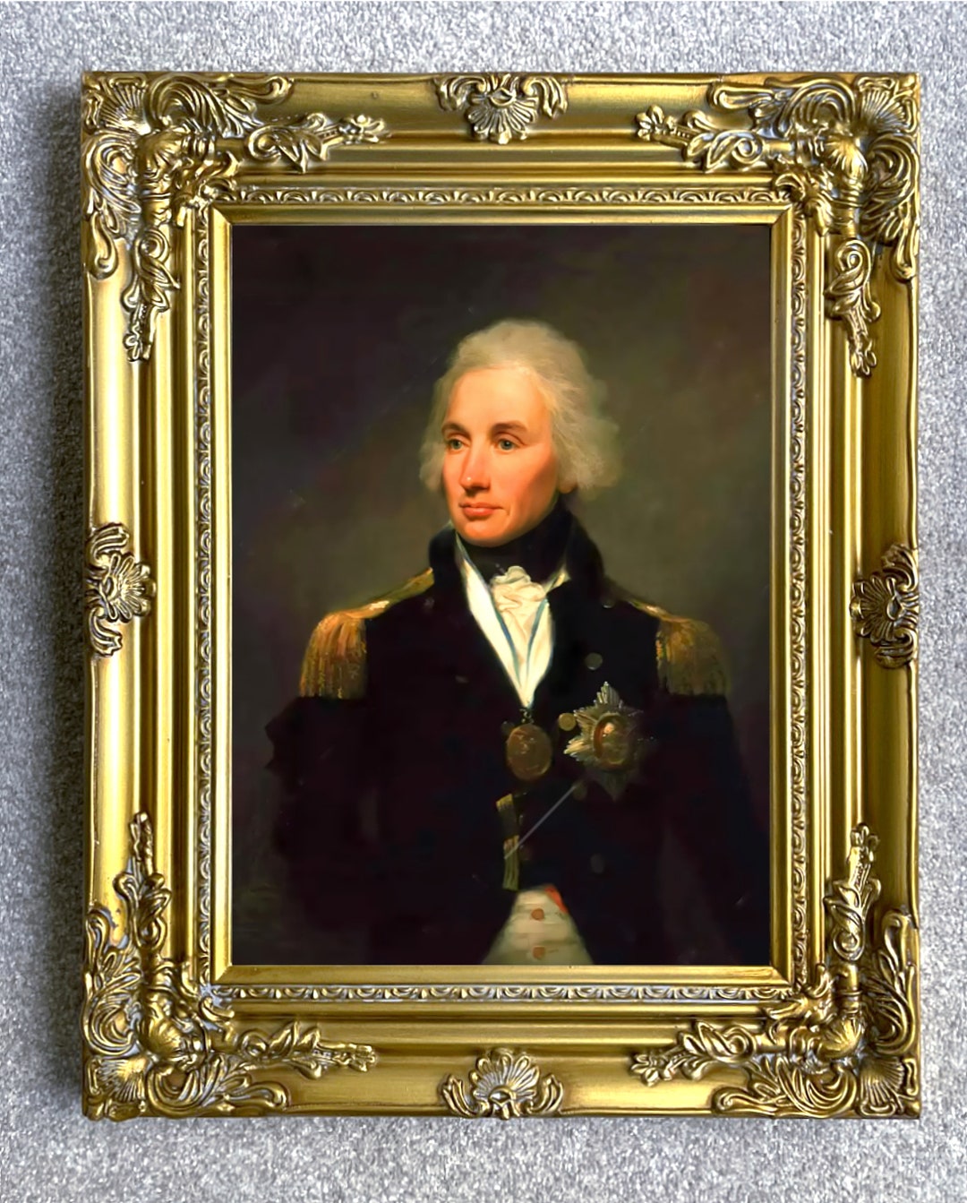 Lord Horatio Nelson - Superb Portrait Lithograph on Canvas - Etsy