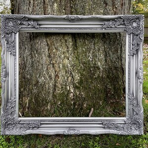 Fine Large Ornate Rococo Antique Silver Gallery Frame - Etsy