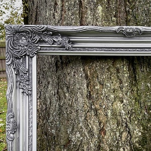 Fine Large Ornate Rococo Antique Silver Gallery Frame - Etsy