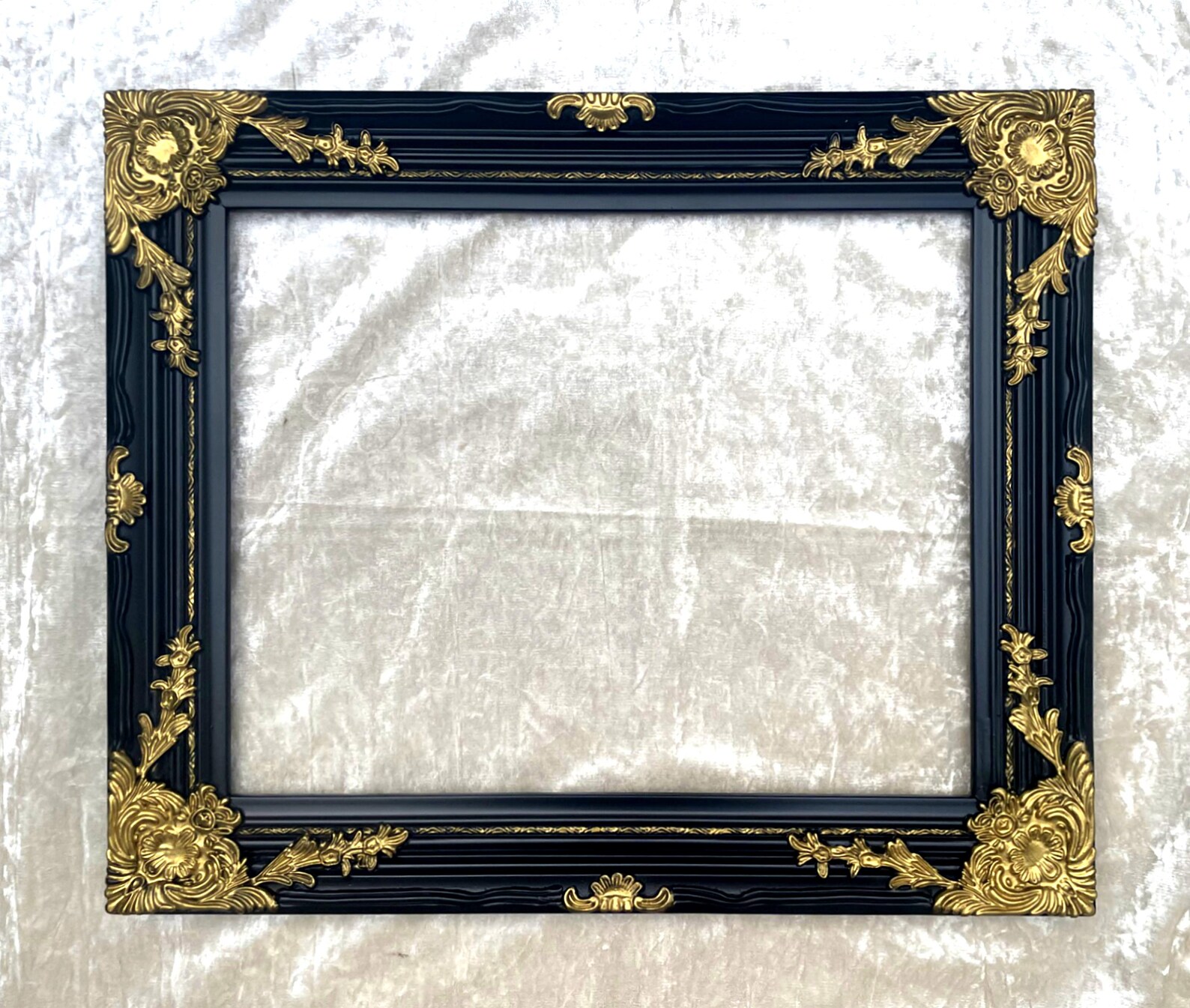 Fine Ornate Black and Gilt Wood & Plaster Rococo Frame - Etsy
