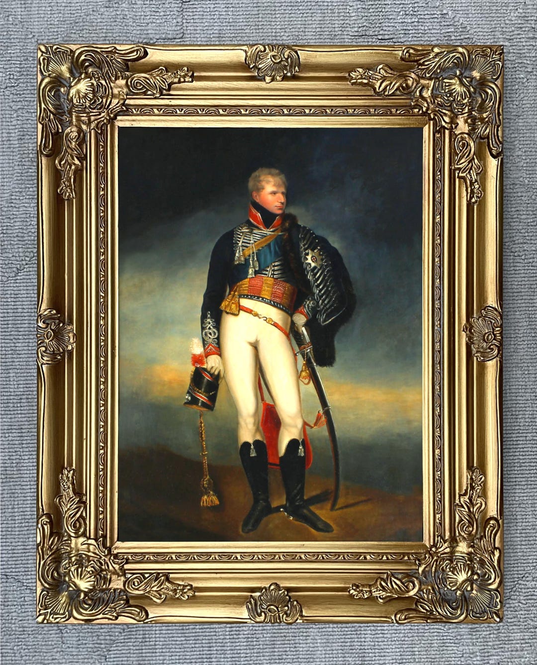 Duke of Cumberland in Light Dragoon Uniform - Fine Portrait Lithograph ...