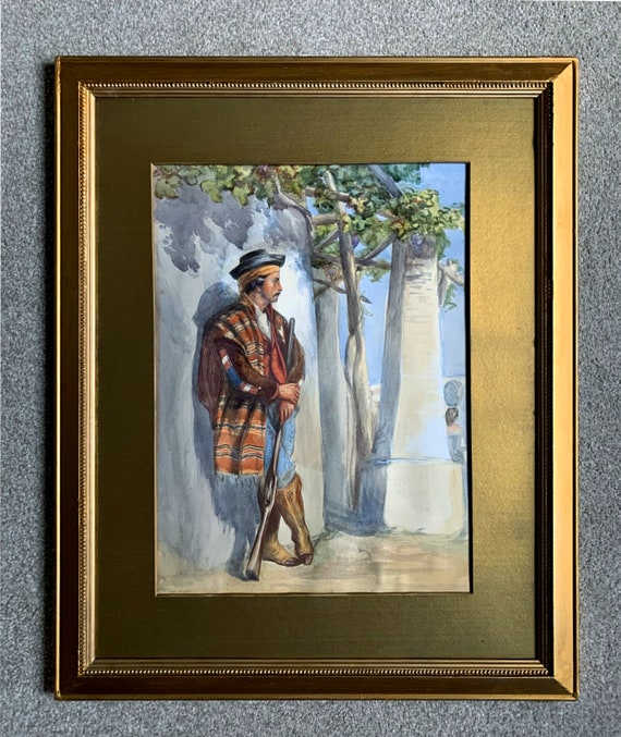 Guido Bach 1828-1905 Fine Victorian Watercolour of an - Etsy