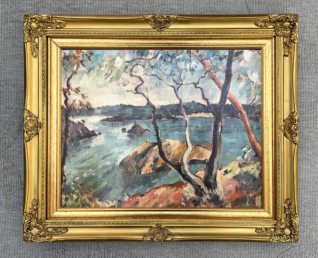 Fine Early C20th English Impressionist Oil on Artists Board - River ...