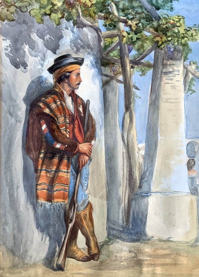 Guido Bach 1828-1905 Fine Victorian Watercolour of an - Etsy