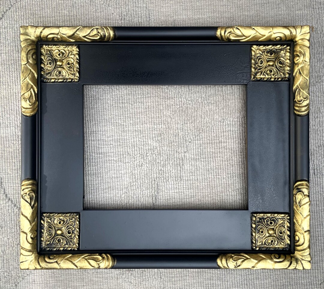 Imposing Ornate Black & Gilt Wood and Gesso Gallery Frame - Etsy