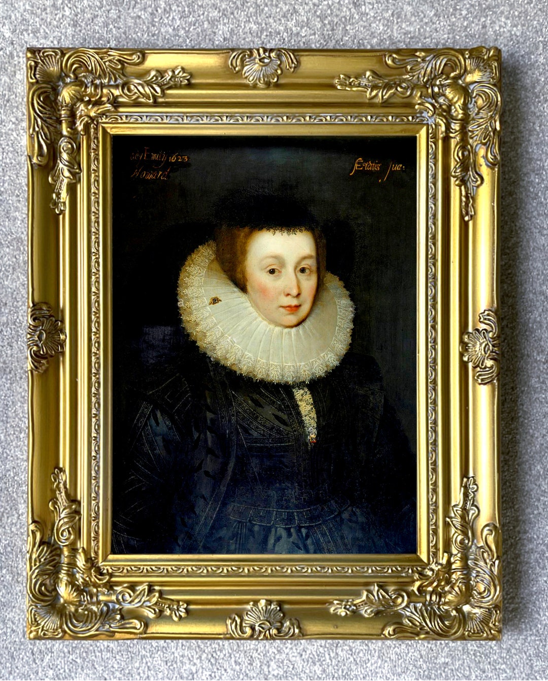 Fine Jacobean Lithograph Portrait of Lady Emily Howard - Etsy
