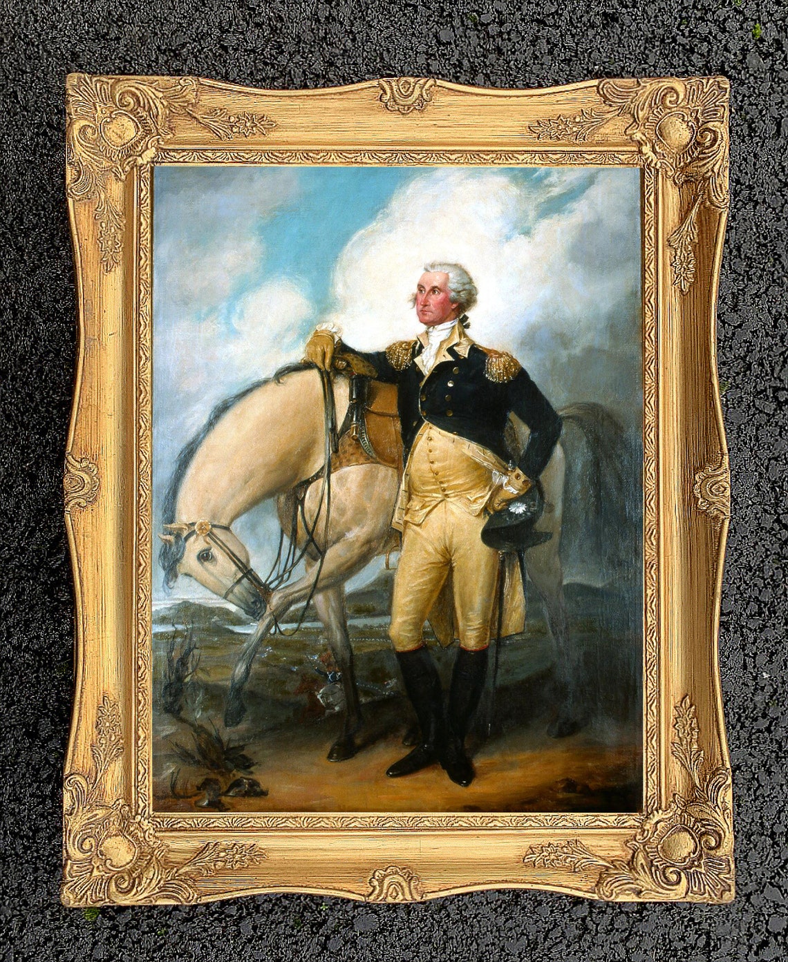 Gilt Framed Lithograph of George Washington | Etsy