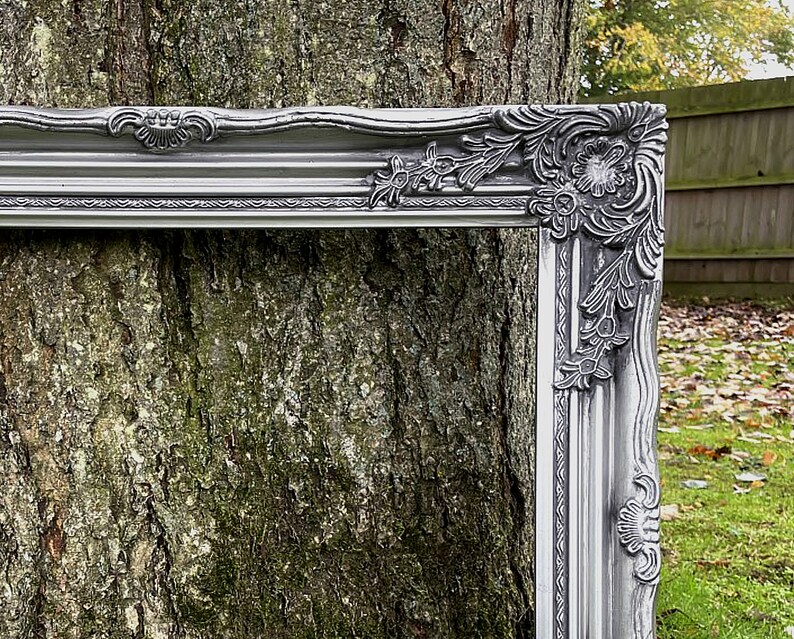 Fine Large Ornate Rococo Antique Silver Gallery Frame | Etsy