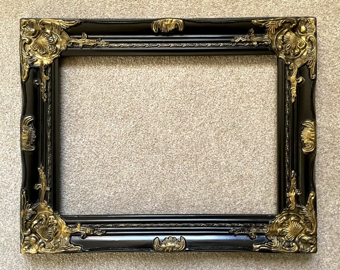 Fine Black & Gold Ornate Rococo Gilt Gesso Gallery Frame - Etsy