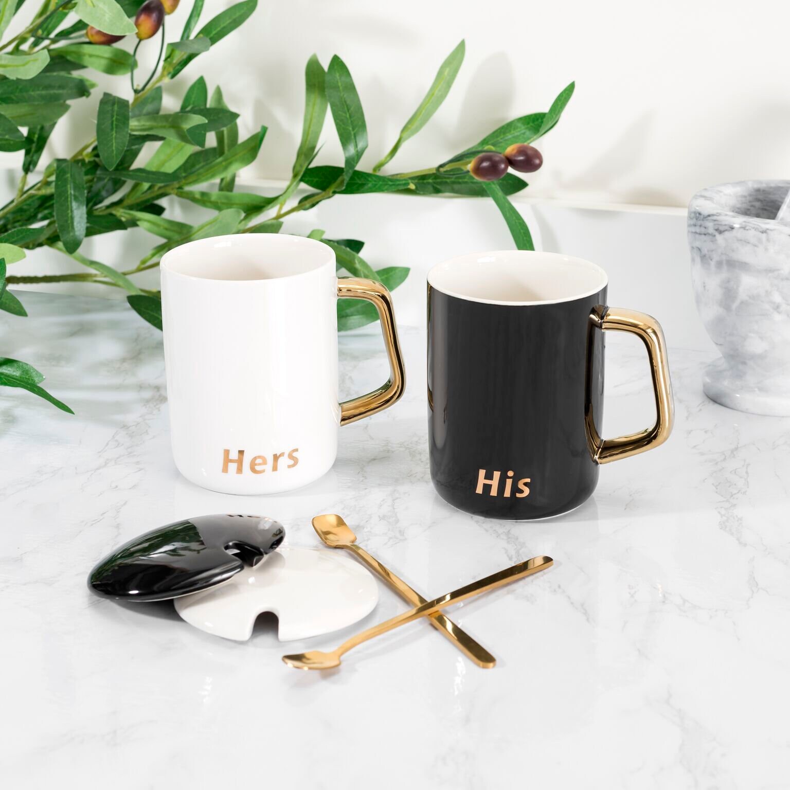 His & Hers Mugs Coffee Mugs His and Hers Ceramic Campfire - Etsy