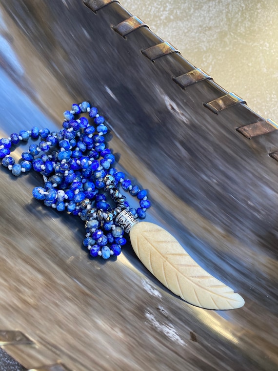 Lapis Lazuli Angel Wing Natural Gemstone Necklace Angel Wing - Etsy