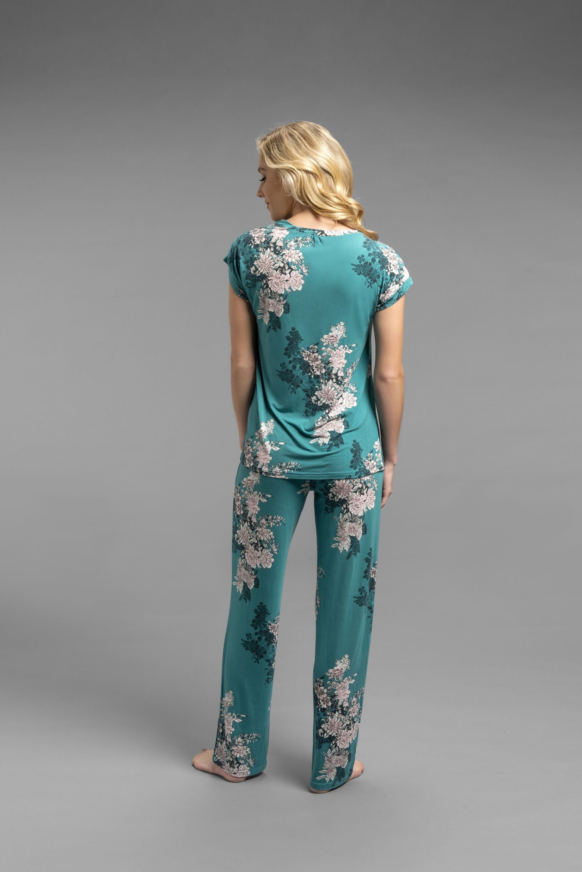 Emma Floral Print Pajama Ultra Soft Bamboo Cotton | Etsy