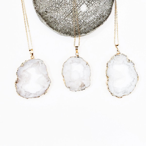 Geode Necklace - Etsy