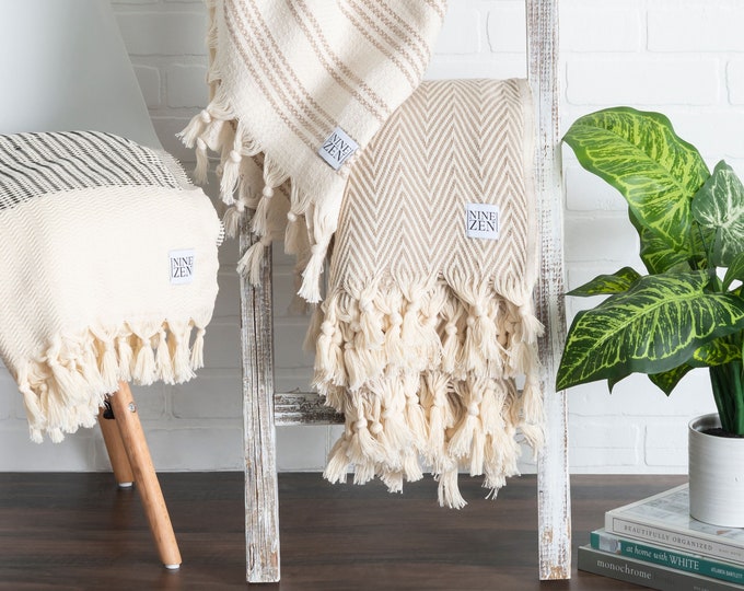 Oversized Warm Handmade Turkish Throw Blanket - 100% Deliciously Soft ...