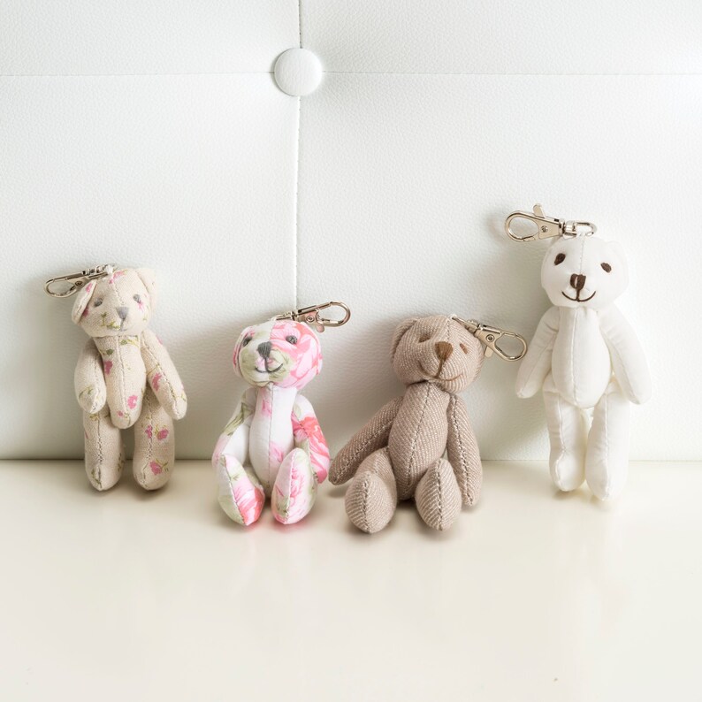 Cutest Plush Bear Teddy Bear Keychain Keyring - Cozy Chic Farmhouse ...