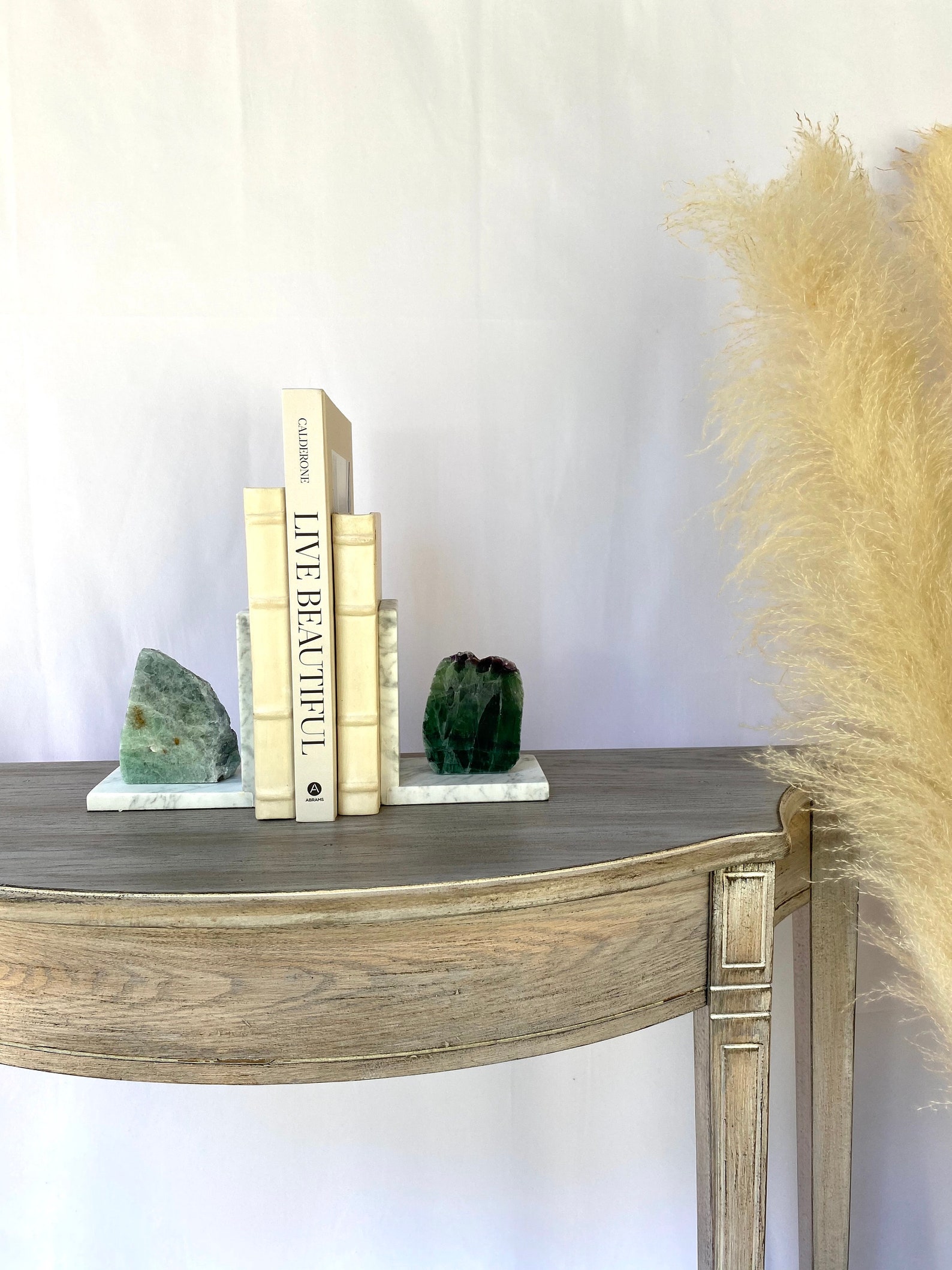 Natural Agate Book Holders Natural Stone and Marble Elegant | Etsy