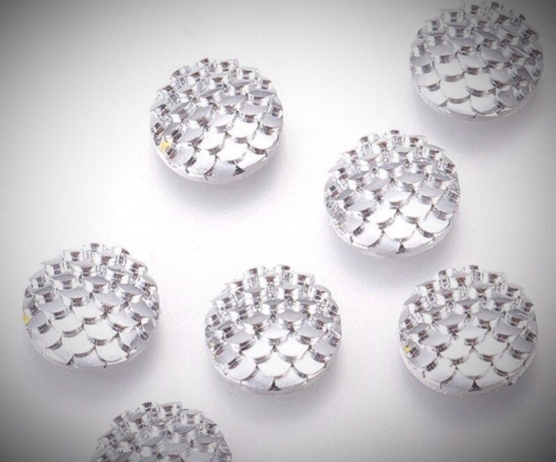 Dragon Scale Studs 12mm Stainless Steel Studs Silver | Etsy