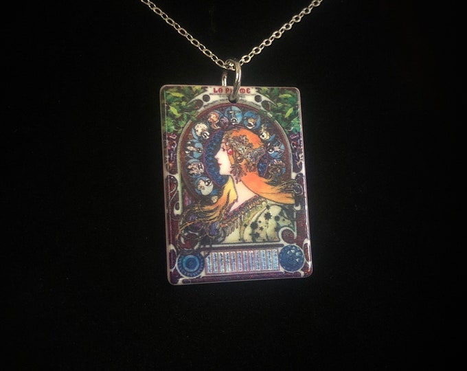 Alphonse Mucha Zodiac Necklace, Art Nouveau, Alphonse Mucha Jewelry ...