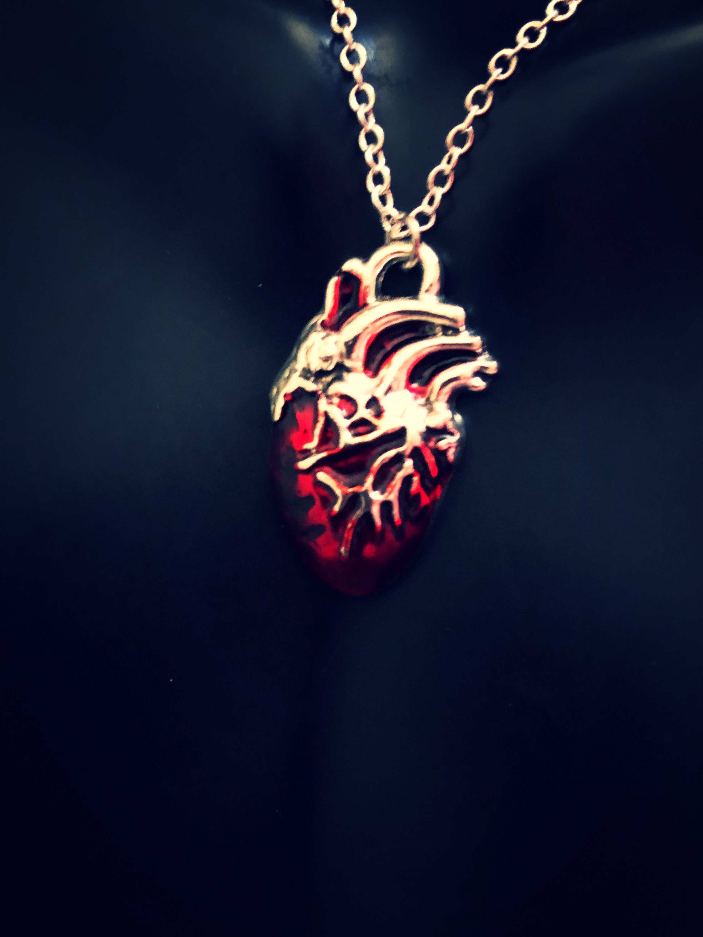 Bleeding Heart Necklace Anatomical Heart Gothic Jewelry - Etsy