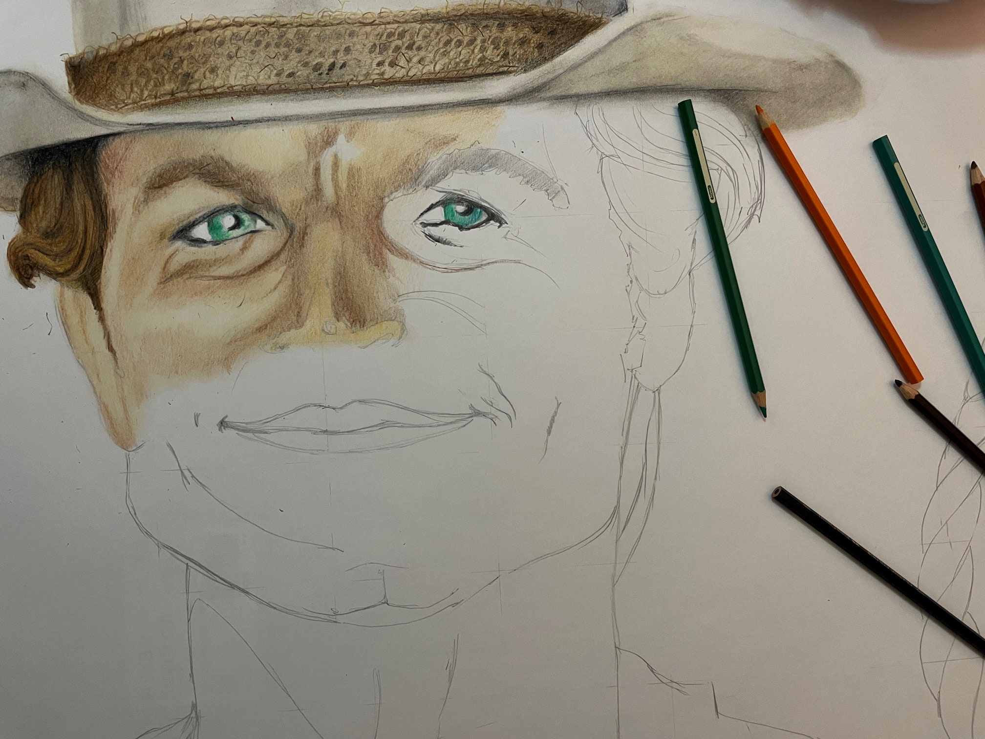Trinita, Terence Hill Realistic Portrait, Hollywood Actors, Realistic ...