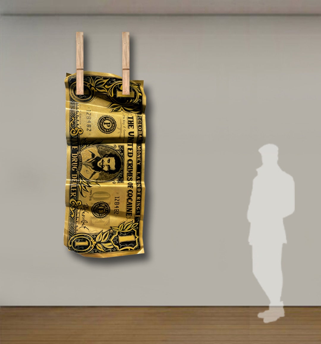 Extra Large 3D Golden Dollar Contemporary Art Installation-pablo ...