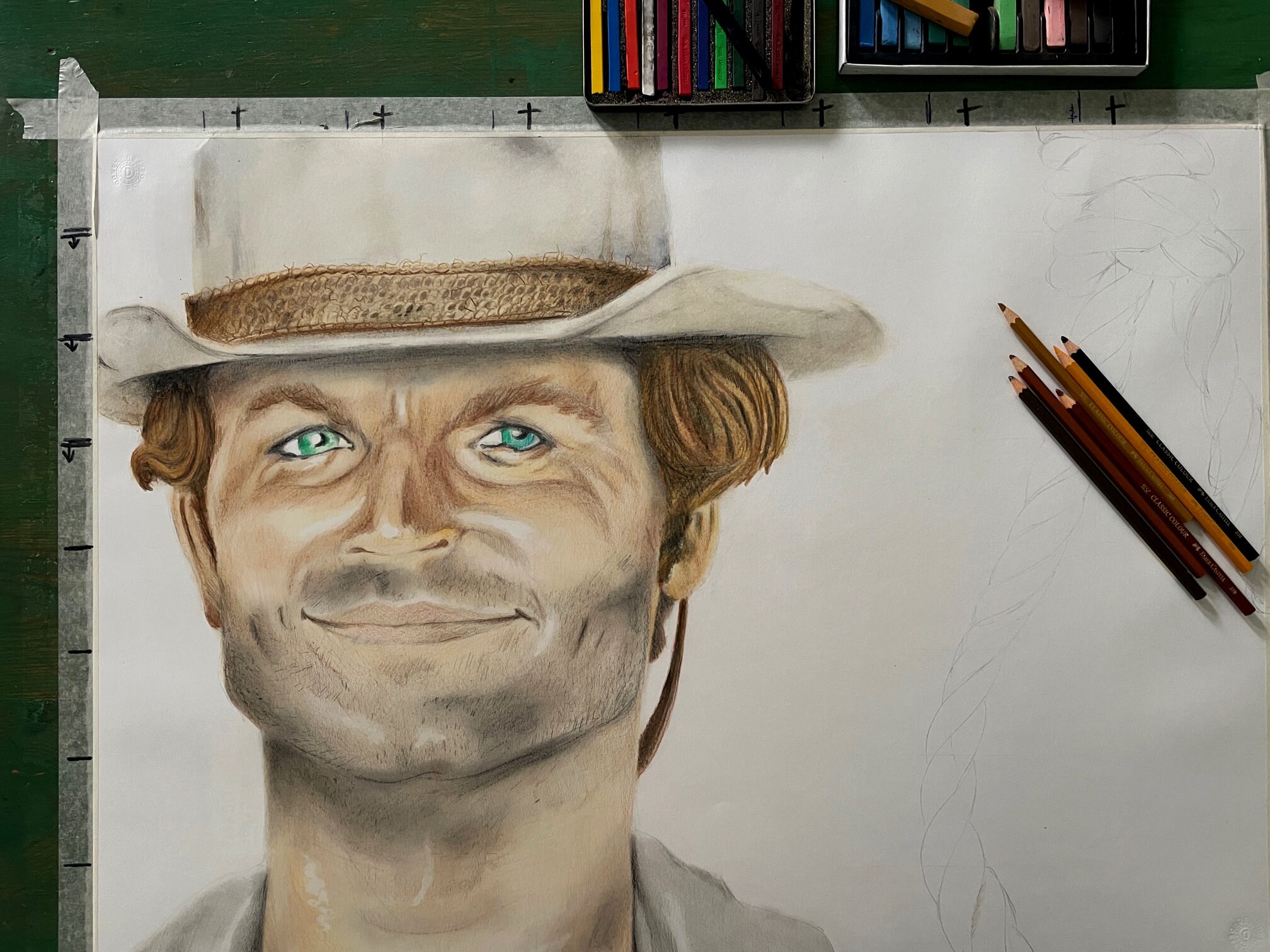Trinita, Terence Hill Realistic Portrait, Hollywood Actors, Realistic ...
