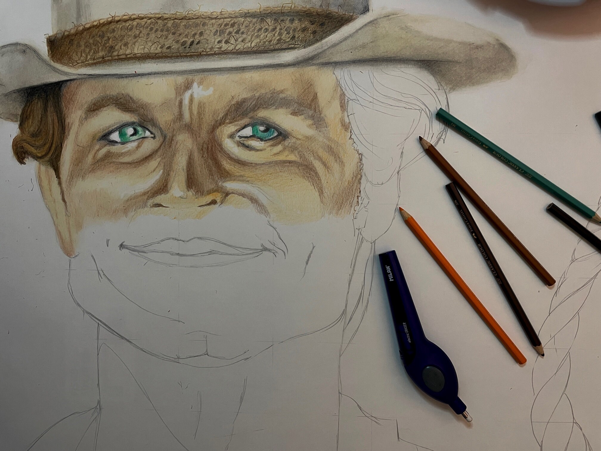 Trinita, Terence Hill Realistic Portrait, Hollywood Actors, Realistic ...