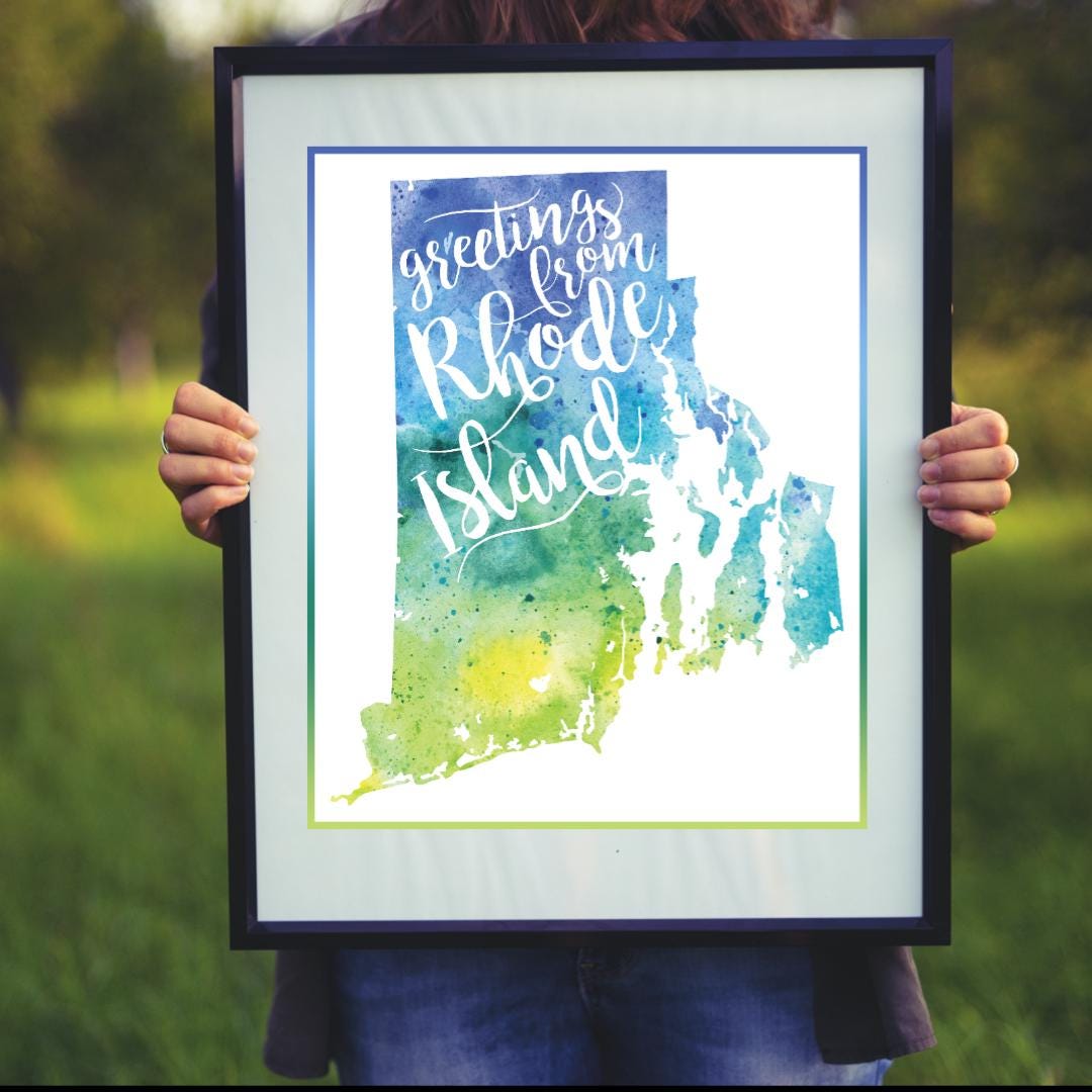 Beautiful Pretty Artistic Watercolor Ombre Calligraphy State Map ...