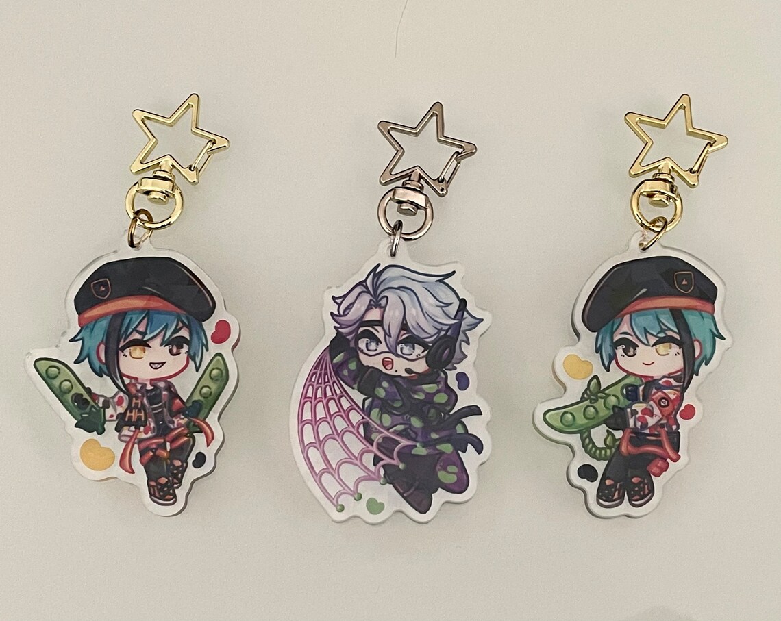 TWST Beans Camo Holographic Acrylic Charms - Etsy