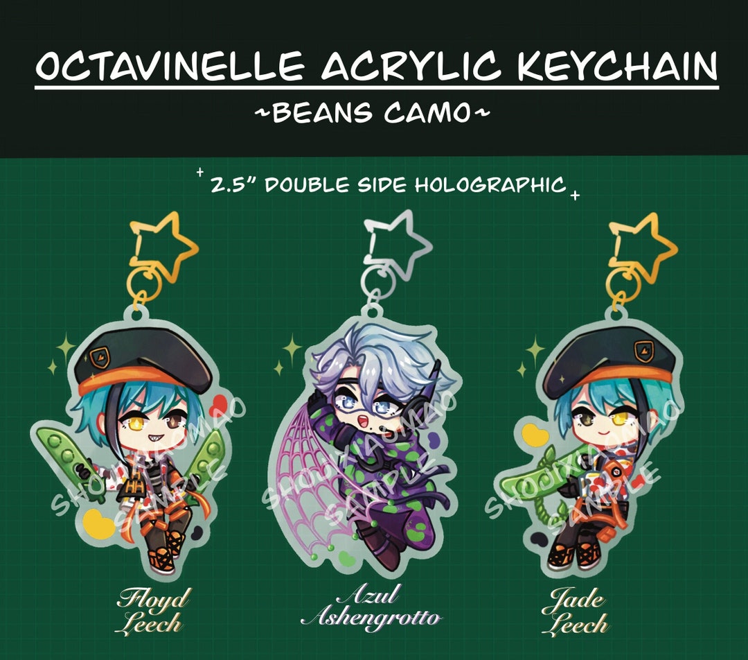 TWST Beans Camo Holographic Acrylic Charms - Etsy