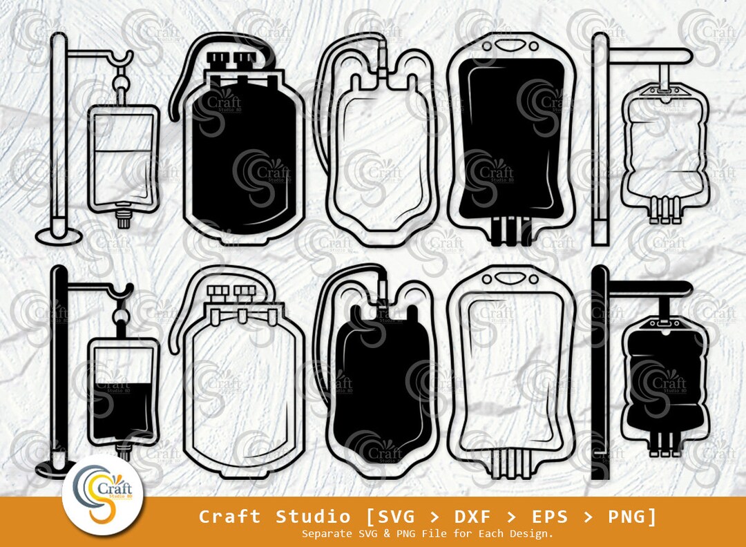 Blood Bag Silhouette Blood Bag SVG Blood Svg Blood Bag Icon - Etsy