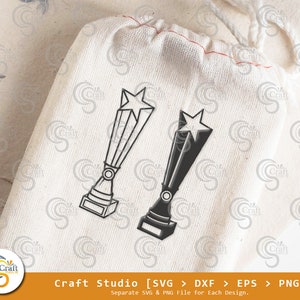Award Trophy, Award Trophy SVG Cut File, Trophy Silhouette, Trophy ...
