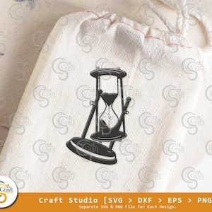 Hourglass Silhouette, Hourglass Clock Svg, Hourglass Time Svg, Sand ...