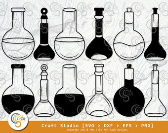 Science Flask Svg - Etsy