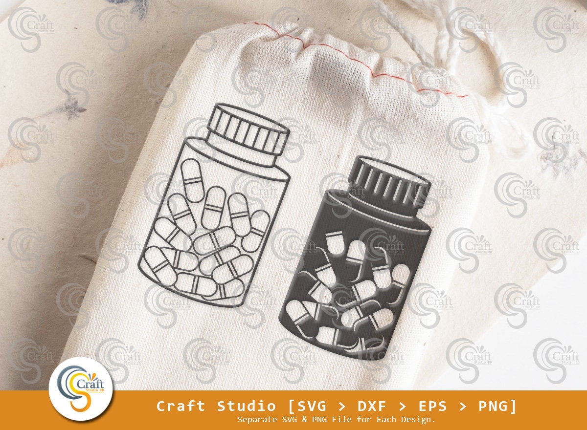 Pill Silhouette Medicine Svg Medicine Capsule Svg Drug - Etsy