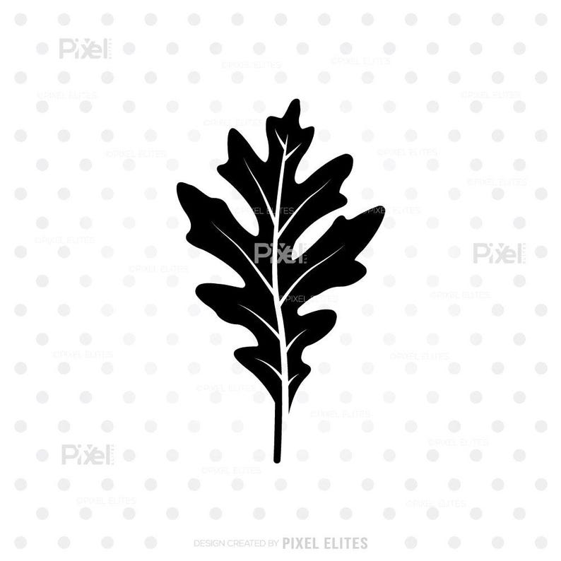 Oak Leaves SVG Cut File Silhouette Bundle, Leaf, Foliage, Autumn, Fall ...