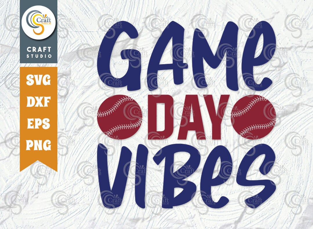 Game Day Vibes SVG Cut File Baseball Svg Sports Svg - Etsy