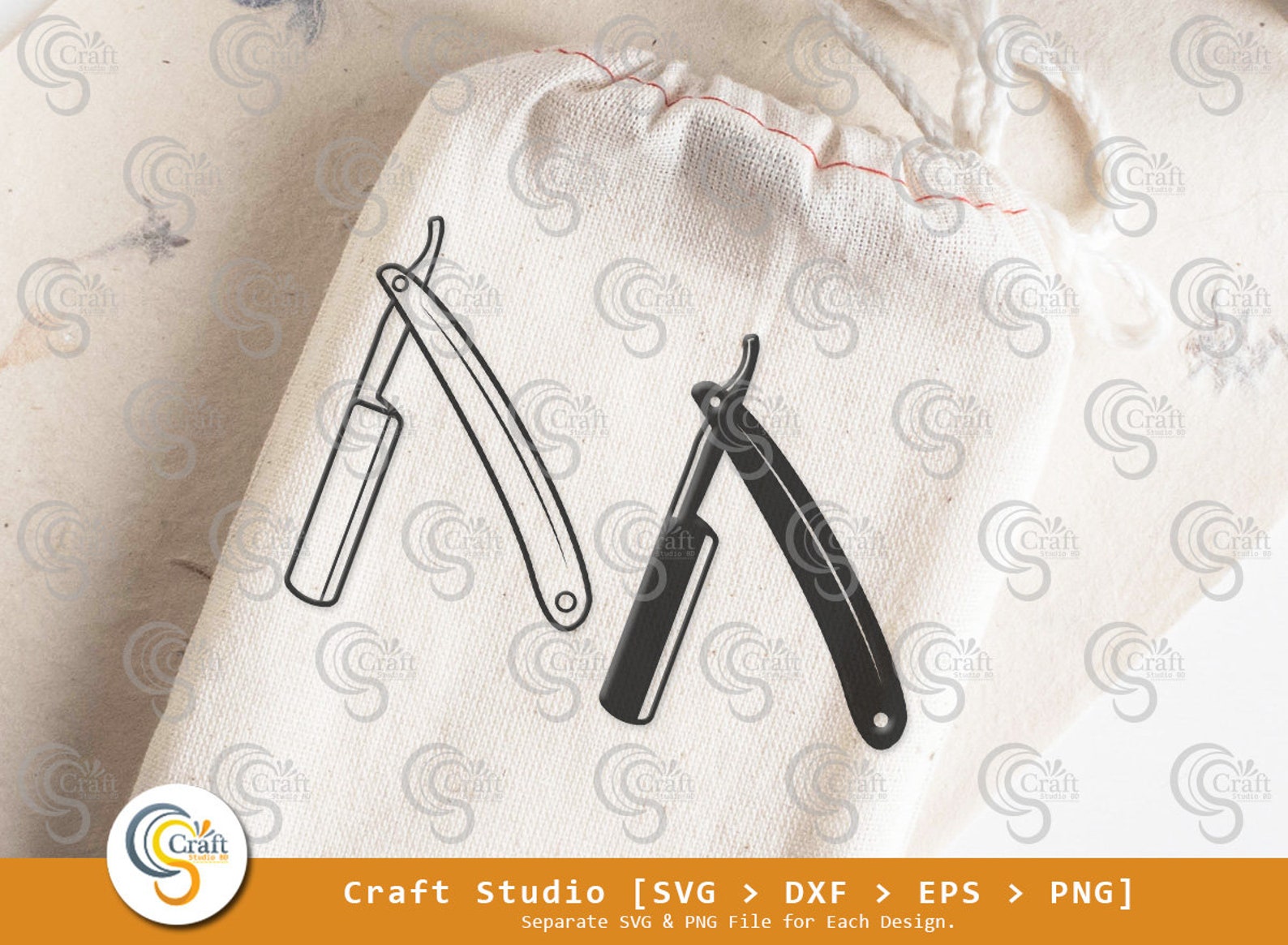 Blade Razor Silhouette Barber Shop Svg Straight Razor Svg - Etsy