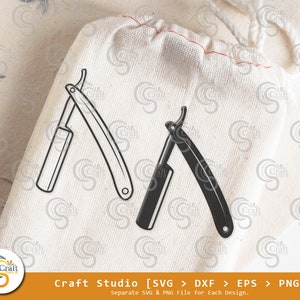 Blade Razor Silhouette, Barber Shop Svg, Straight Razor Svg, Barber ...